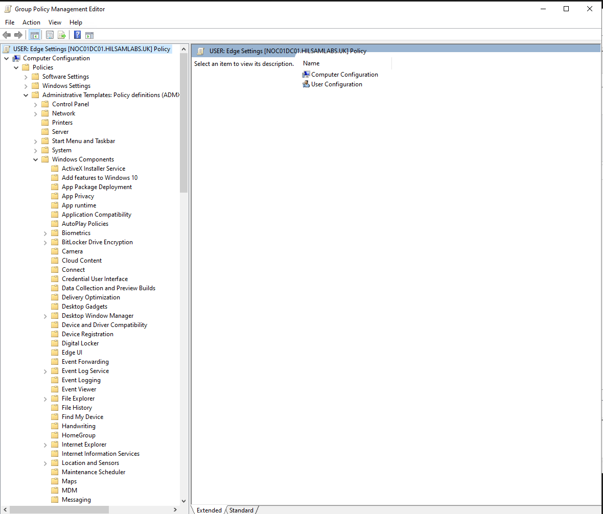 Windows Server 2022 Group Policy – Install Latest Edge Administrative ...